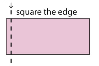 First, cut a strip the size of the block you need, and then square the ...