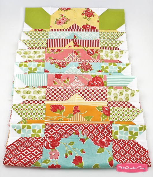 Here is a photo of my finished Marmalade quilt! Don’t you love it!
