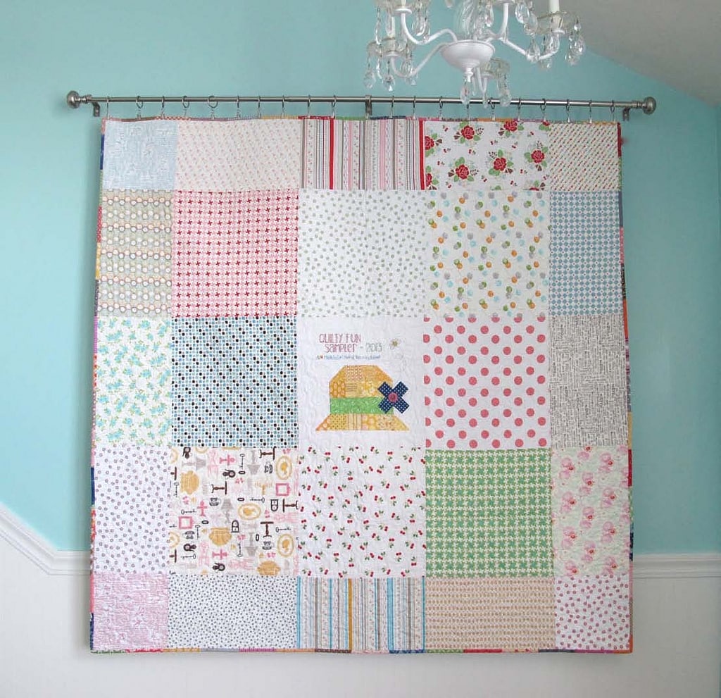 How cute is this sampler quilt? The sew along begins on Monday November ...
