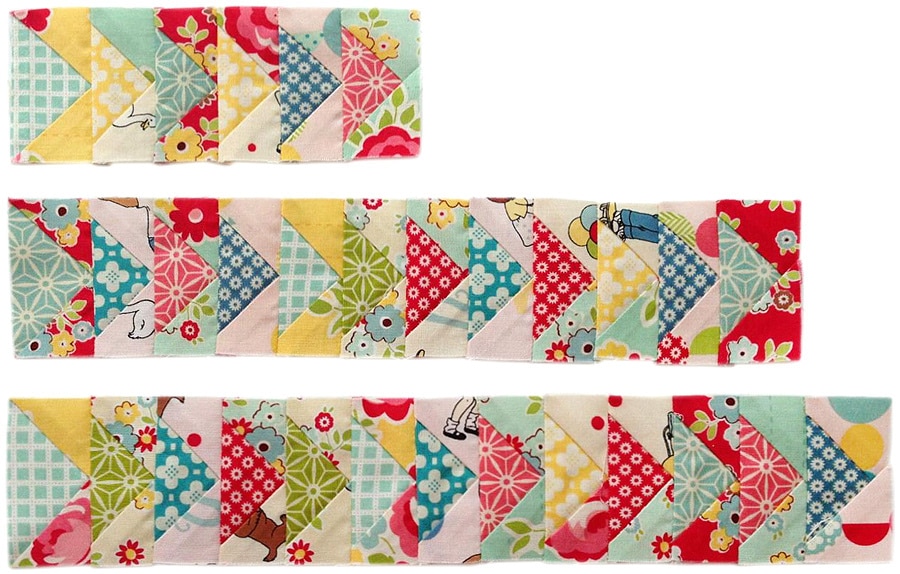 Debbie’s flying geese are made using October Afternoon’s Sidewalks ...