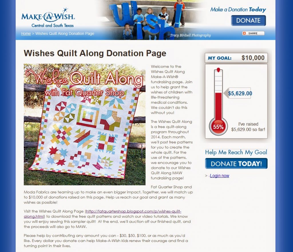 Wishes Quilt Along: Court House Lawn Block