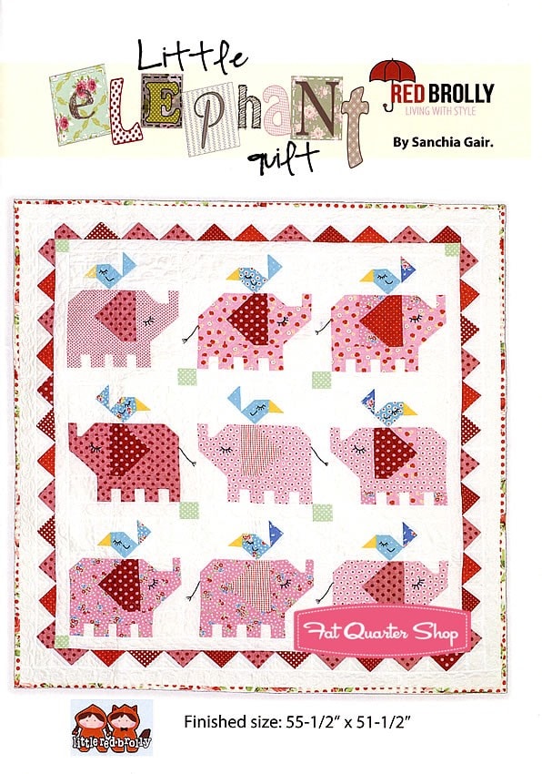 Here comes the elephant parade from the Little Elephant Quilt! These ...