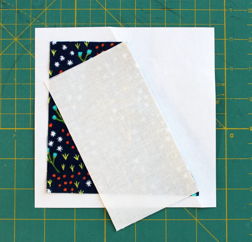 (The photo below shows the back side of the piece in this step.)