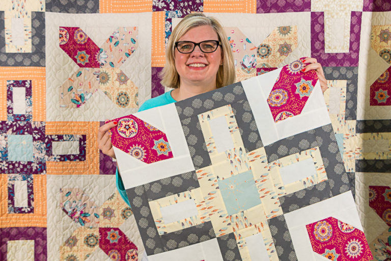 Kimberly and the big Symphony quilt block