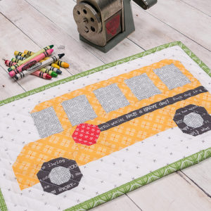 Get the School Bus Mini PDF Quilt pattern here and be sure to share ...