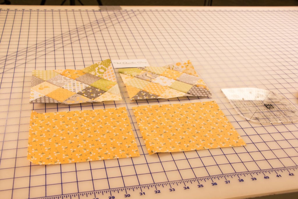 9) Cut lining fabric into two 6 1/2″ x 8″ pieces. You’ll end up with ...