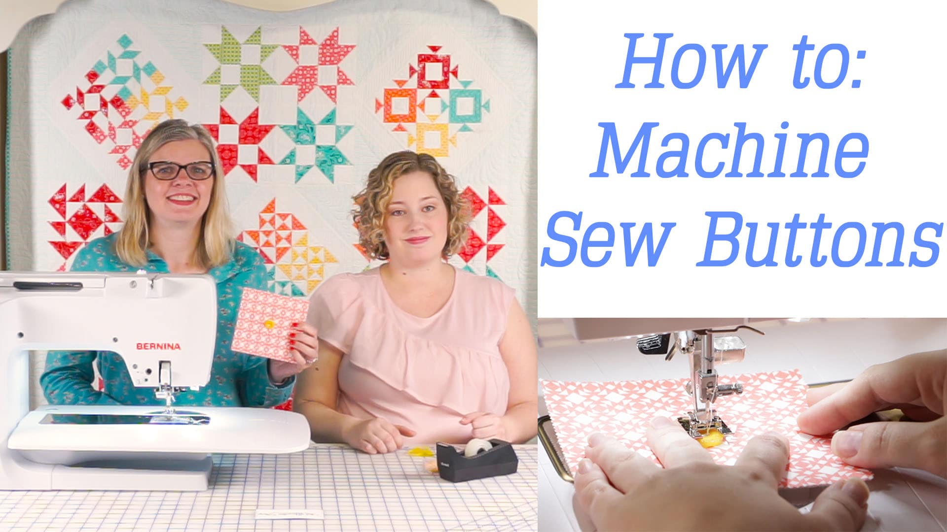 How to: Machine Sew Buttons