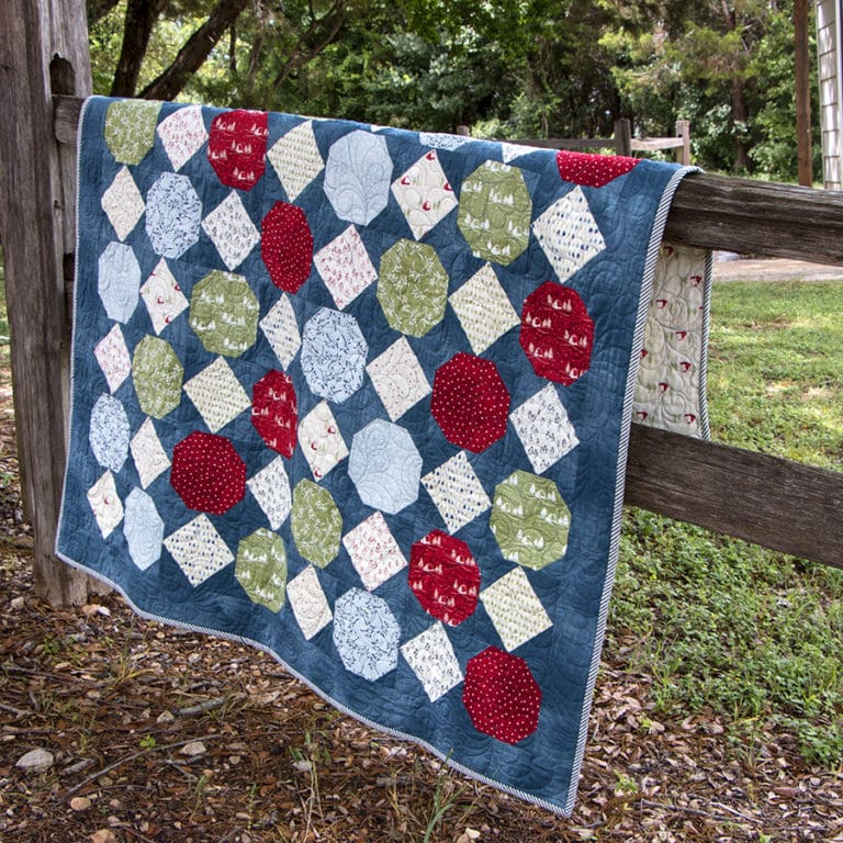 Shortcut Quilt: Fat Quarter Snowballs