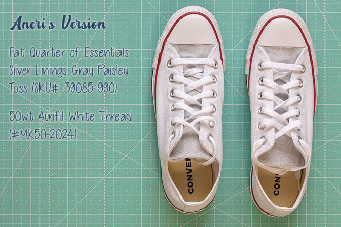 Aneri made her customized converse using White Converse and a fat ...