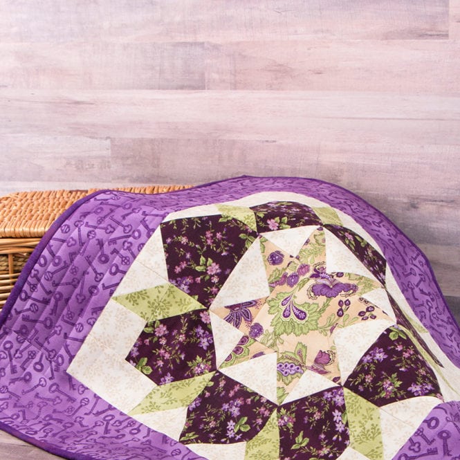 Nancy made her Swoon block into an elegant wall hanging in her favorite ...