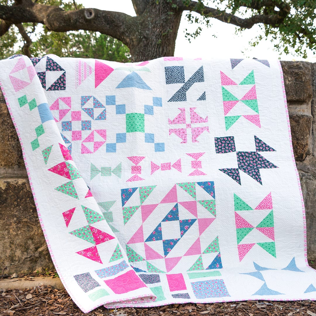 Full Perfect 10 Sampler Quilt made with Guest Room by Kristyne Czepuryk ...