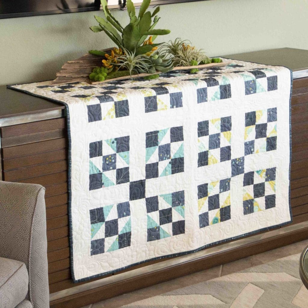 Nine Patch Star Quilt in A Day in Paris