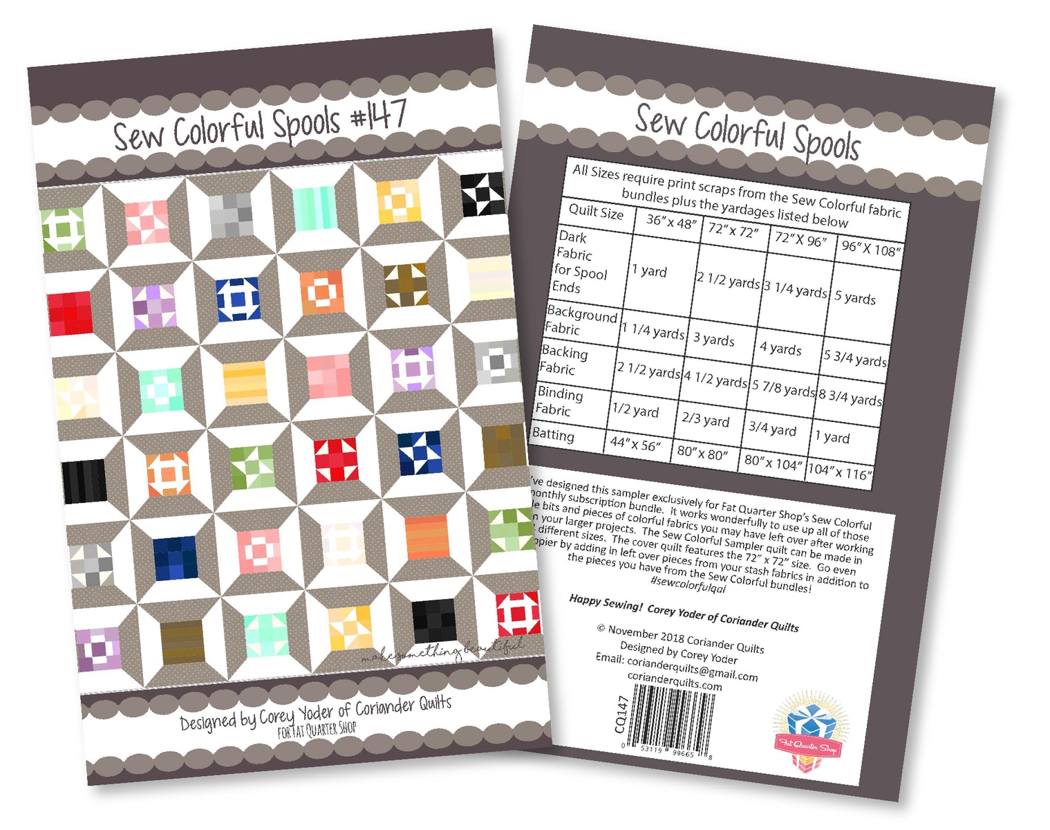 Sew Colorful Spools Sampler Quilt