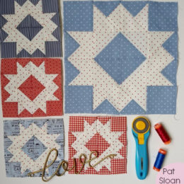 Quilty Staffer Nancy made her Royal Star Block using Porcelain by 3 ...