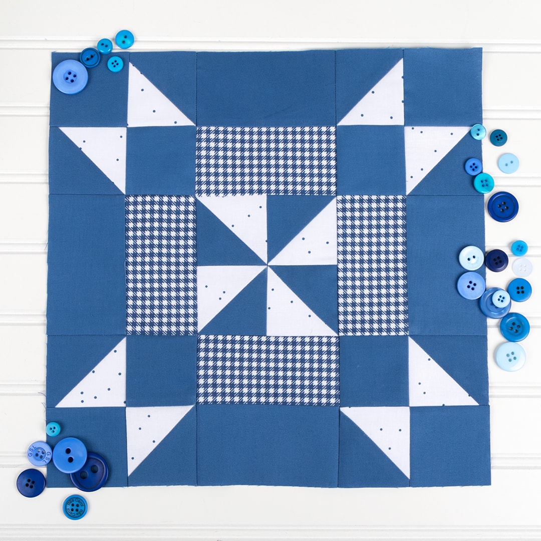 Here are the cutting instructions for the Cozy Star Block: