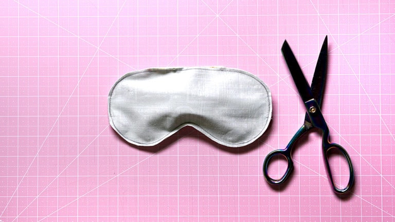 Trim mask 1⁄4” away from stitch line.