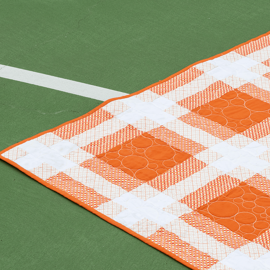 You can make the School Spirit Quilt in colors to match your alma mater ...