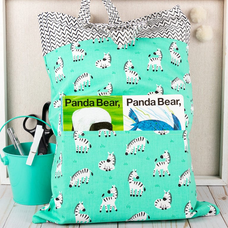 Quilty Staffer Deborah made her Road Trip Pillow Bag using Peek-A-Boo ...