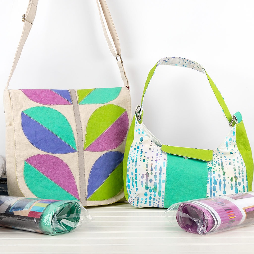 Purses and Bags Made with Kraft-tex and Fabric