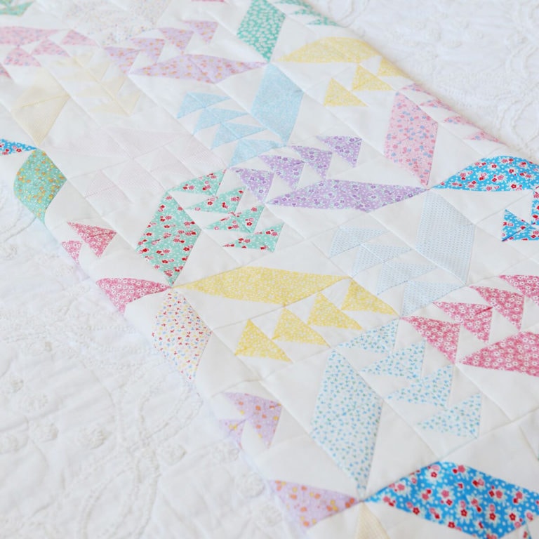 The pastels Leah used, make this quilt pattern even cozier. It looks ...