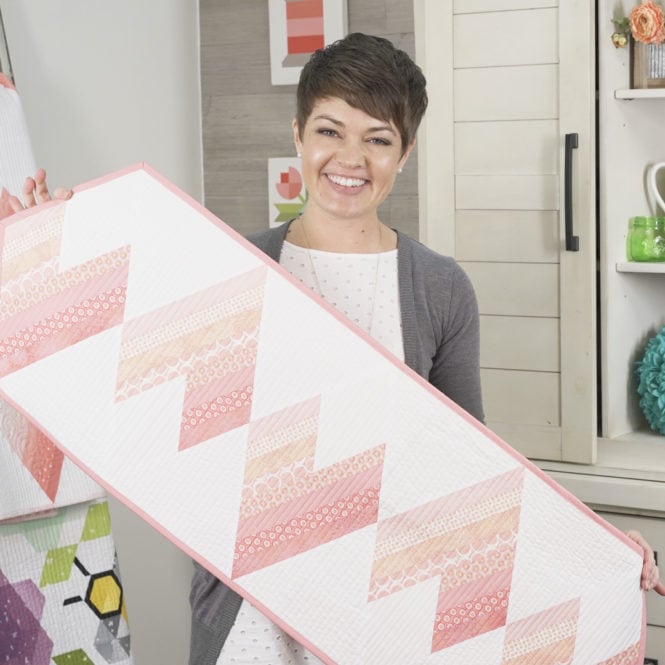 When sewing up Mi Amor, Krista cut her own strips from the Rose ...