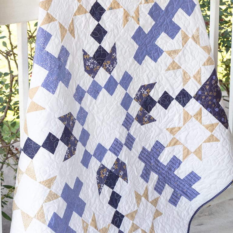Jen sewed her quilt in Chill by Zen Chic for Moda Fabrics.