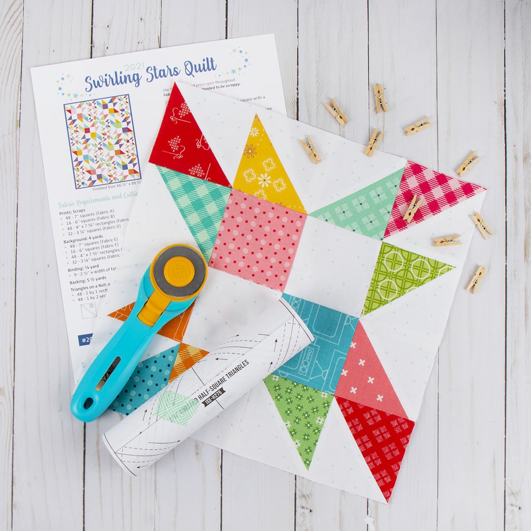 For 2021, I’ve resolved to turn my fabric scraps into swirling stars ...