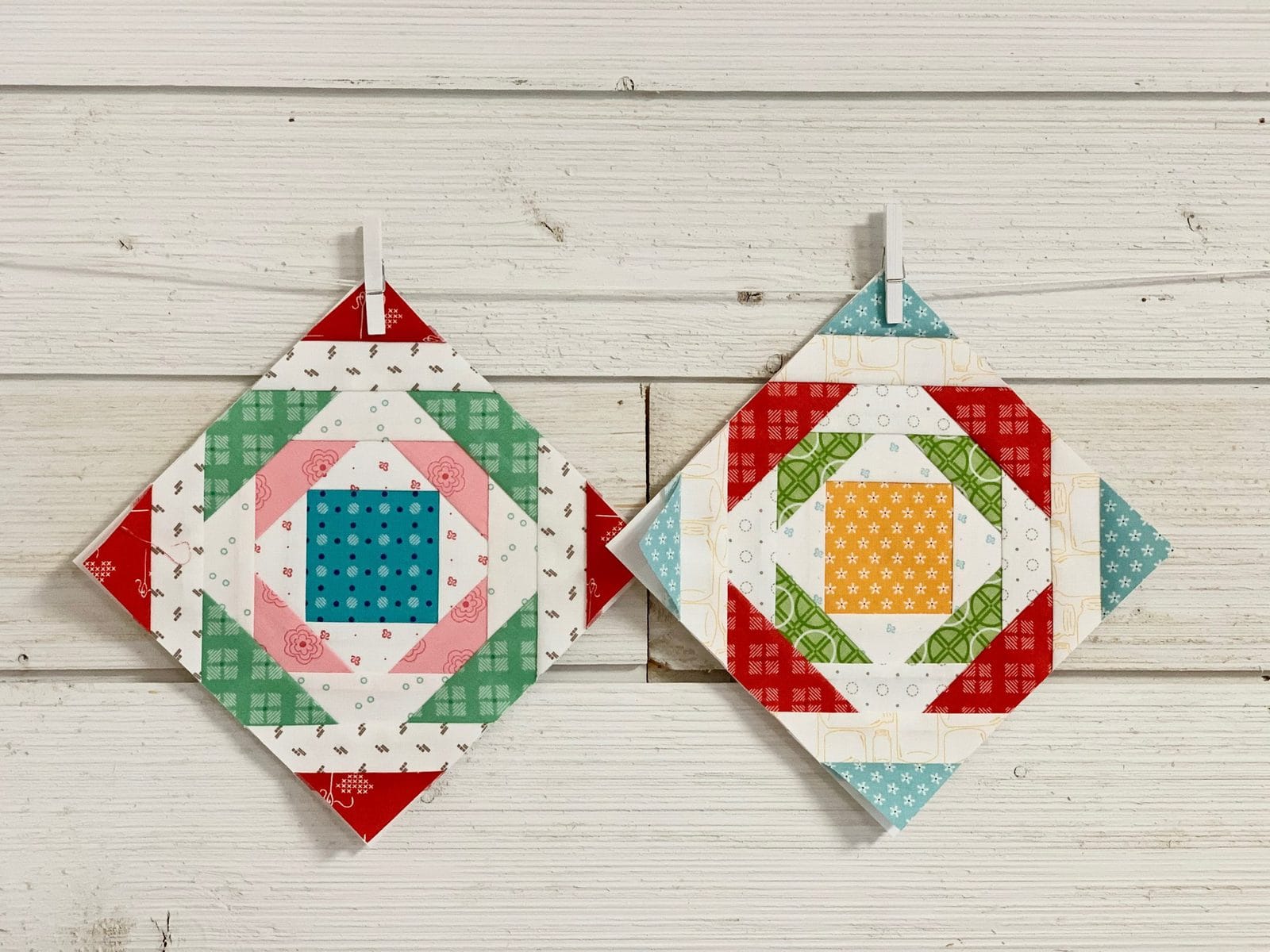 Lori sewed her blocks in the same fabrics as Kimberly!