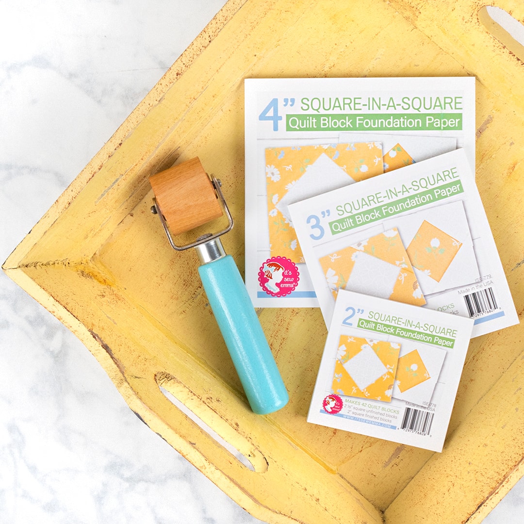 Square in a Square Quilt Block Foundation Papers