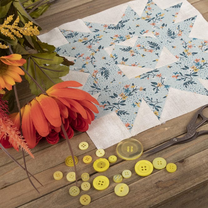 Angel is sewing 9″ blocks with Cider by BasicGrey for Moda Fabrics ...