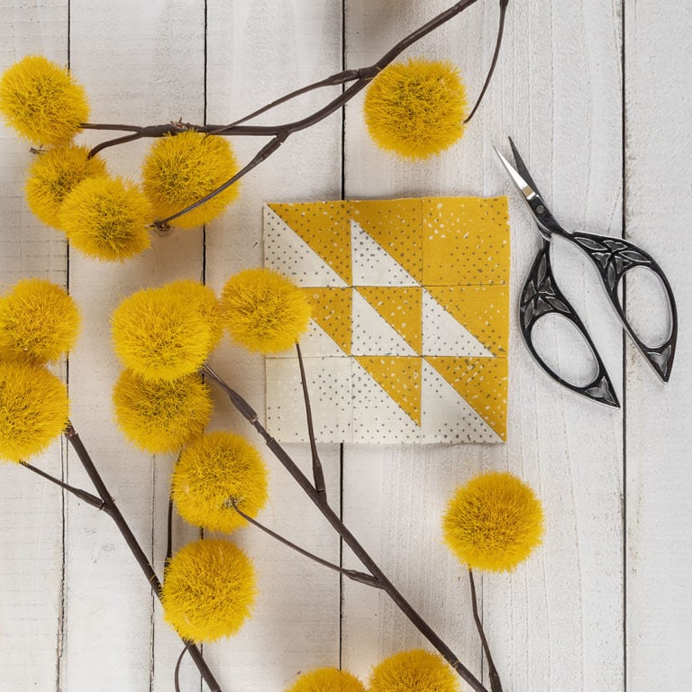 Teresa is sewing 3″ blocks with Quotation by Zen Chic for Moda Fabrics ...