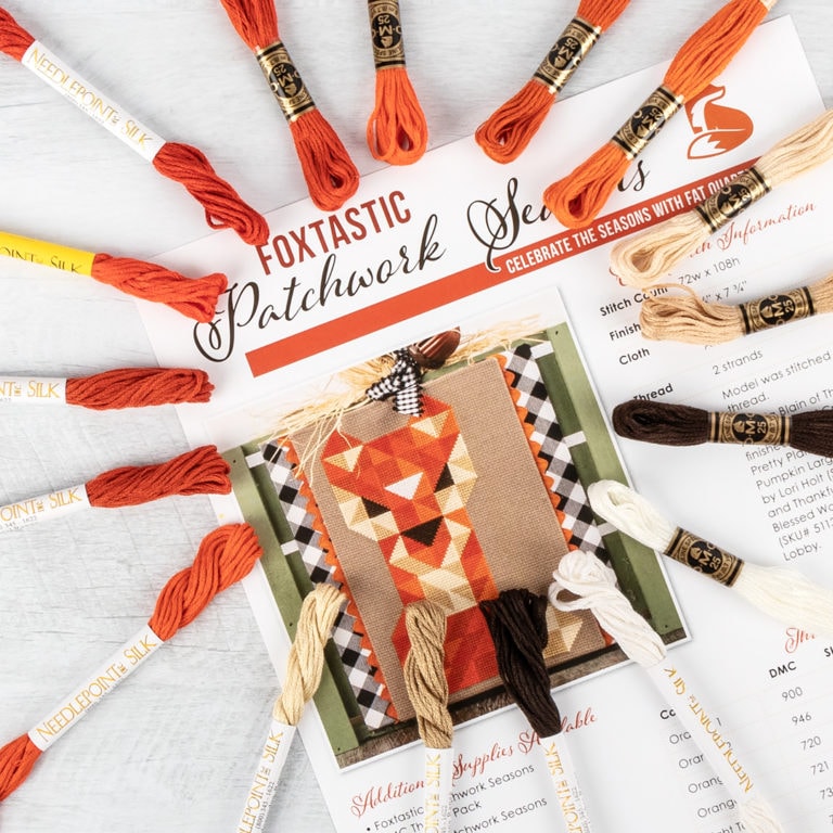 To stitch this patchwork fox, you will need: