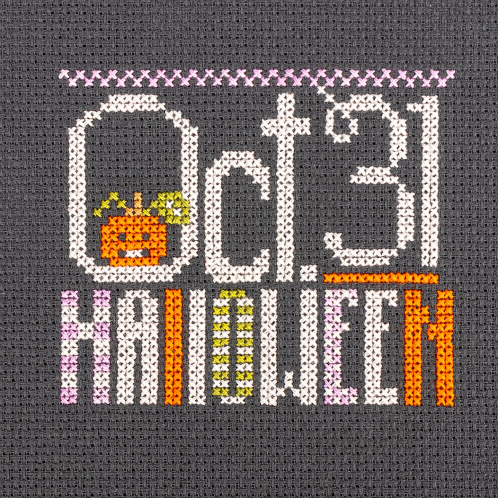Mini October Calendar Crates Cross Stitch Pattern by Stitching with the ...