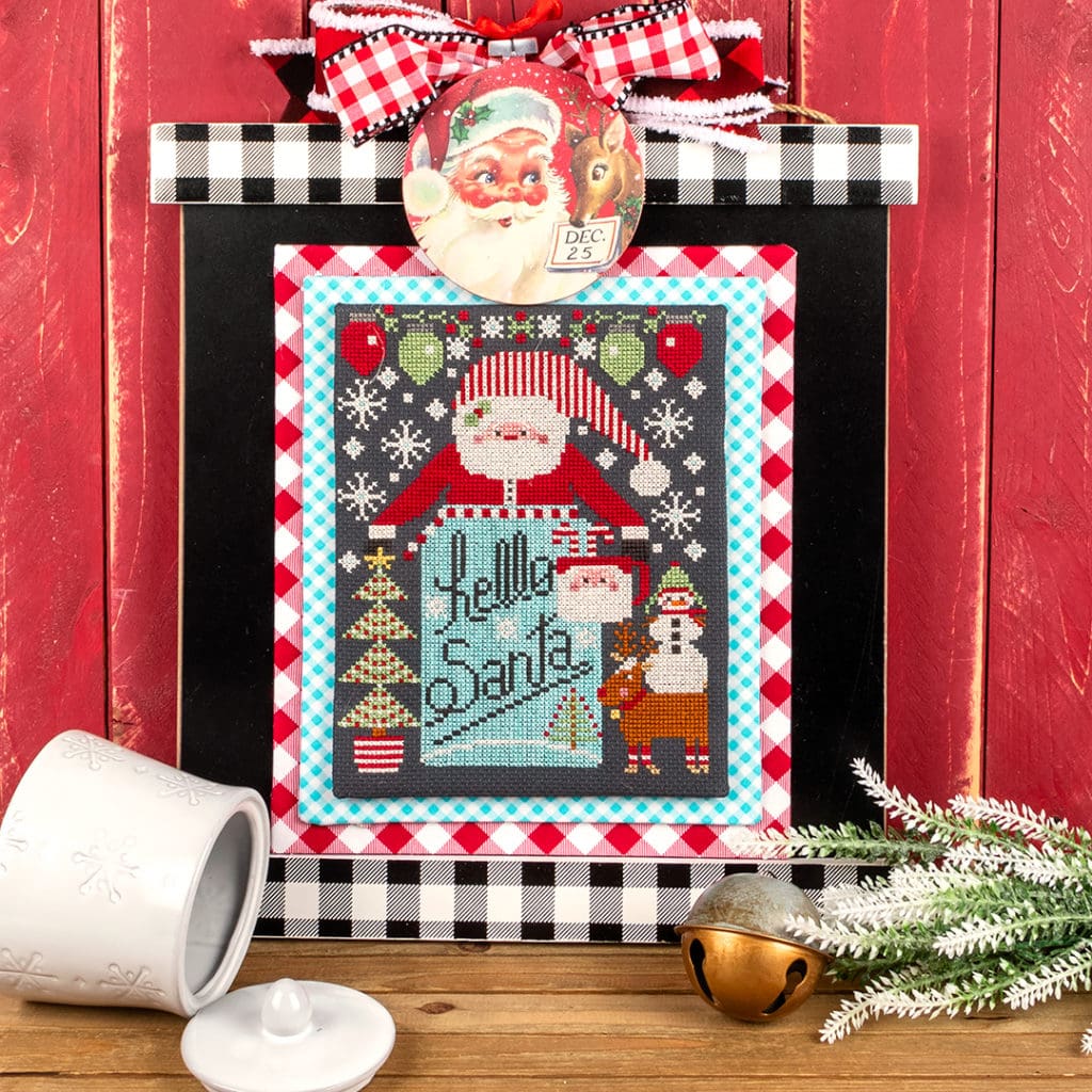 Hello Santa Cross Stitch Pattern by Stitching with the Housewives