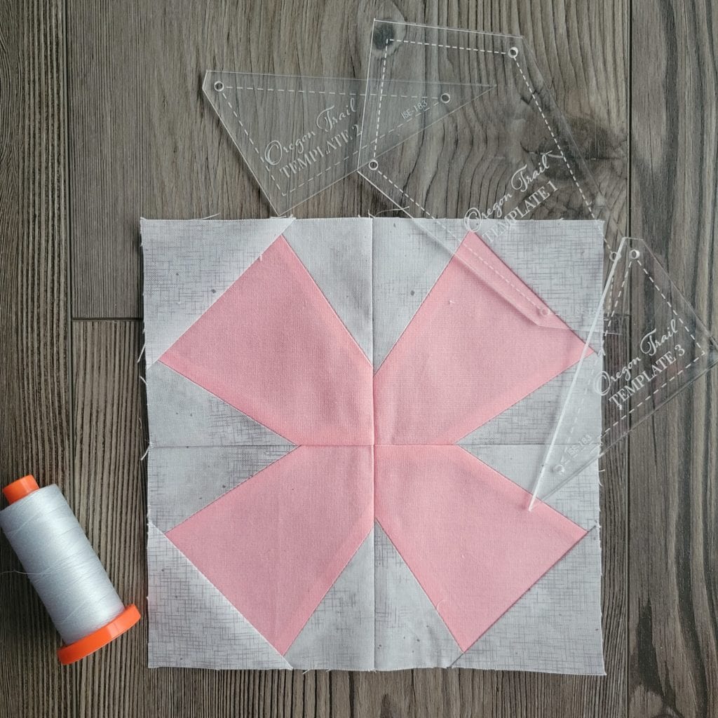 She sewed her block with Confetti Cottons and Shabby by Lori Holt for ...