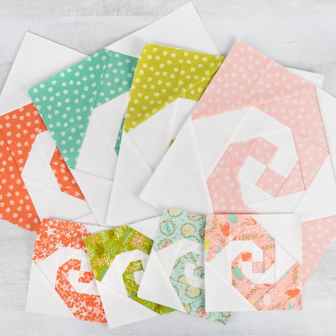The Snail Trail block was created in 1935, but the swirling shape and ...