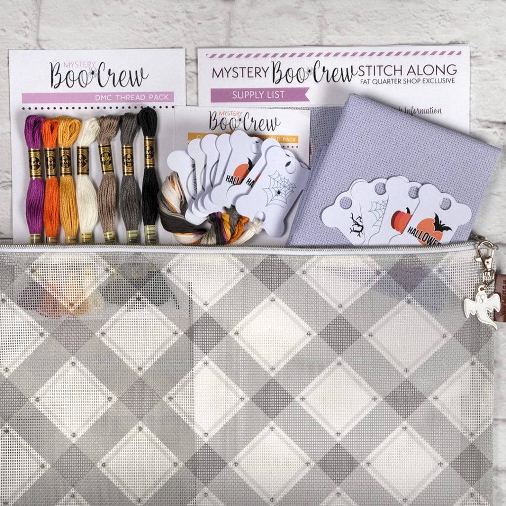 The floss and cloth you choose are up to you, but we stitched ours with ...