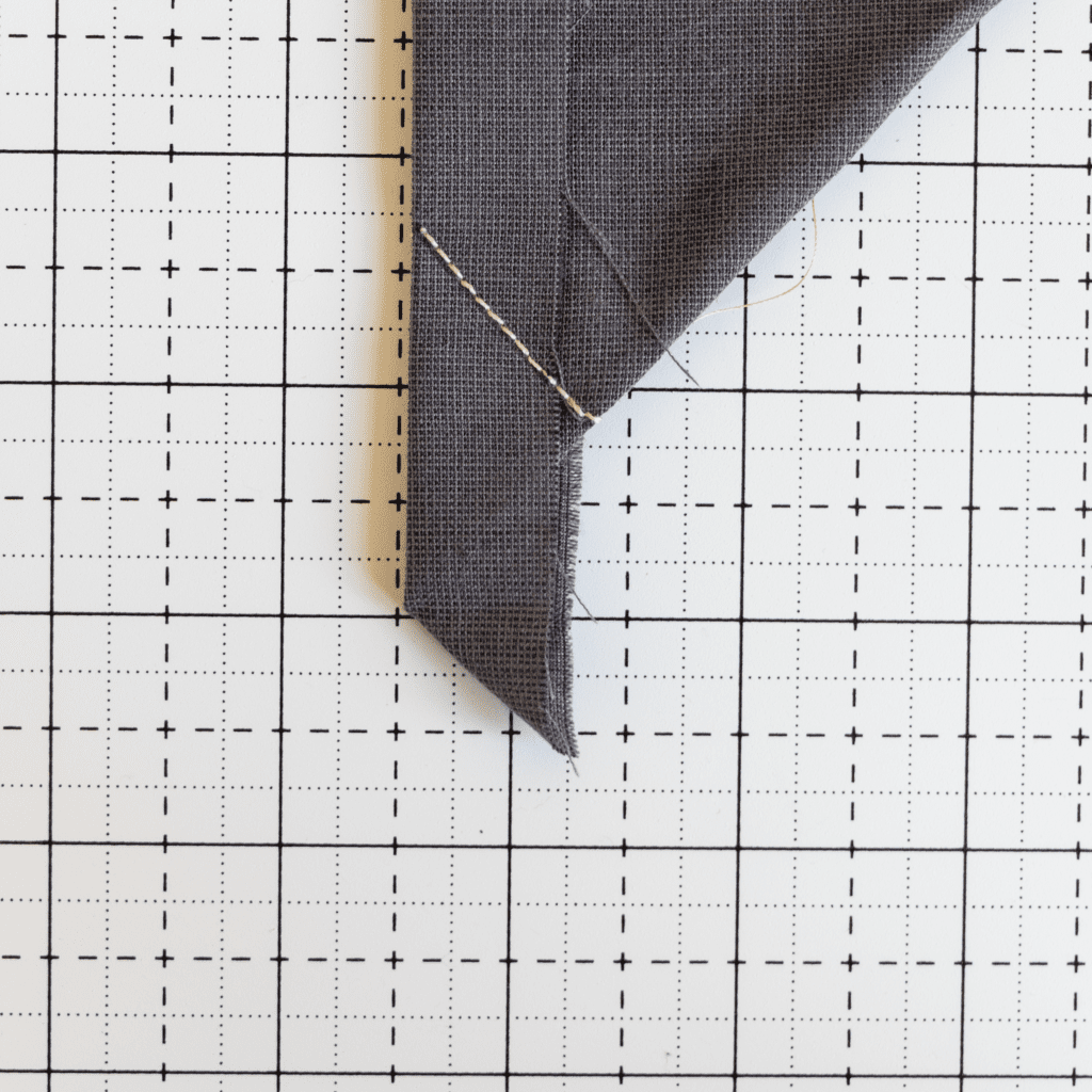 Important: Make sure the line is going straight back over the fold not ...