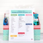 Sewing Retreat Packing Checklist