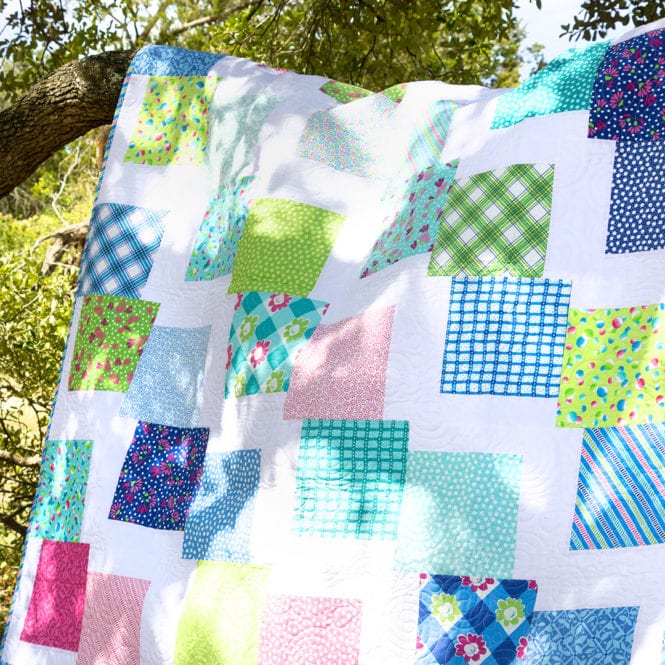 Shortcut Quilt: FREE Layer Cake Tumble Quilt Pattern