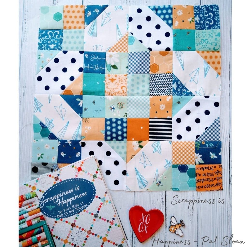 As you can see in Pat Sloan’s version, this block is all about color ...