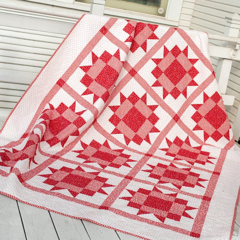 The Home Again Quilt is 74.5″ x 94.5″ finished and is beginner-friendly ...