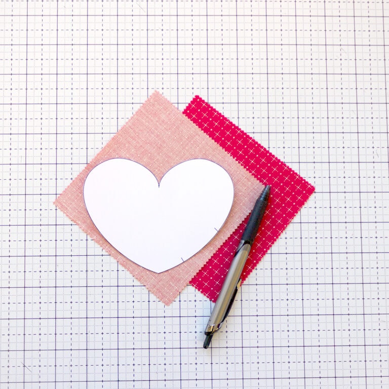 First, download, print, and cut out the Heart Charm Template by Fat ...