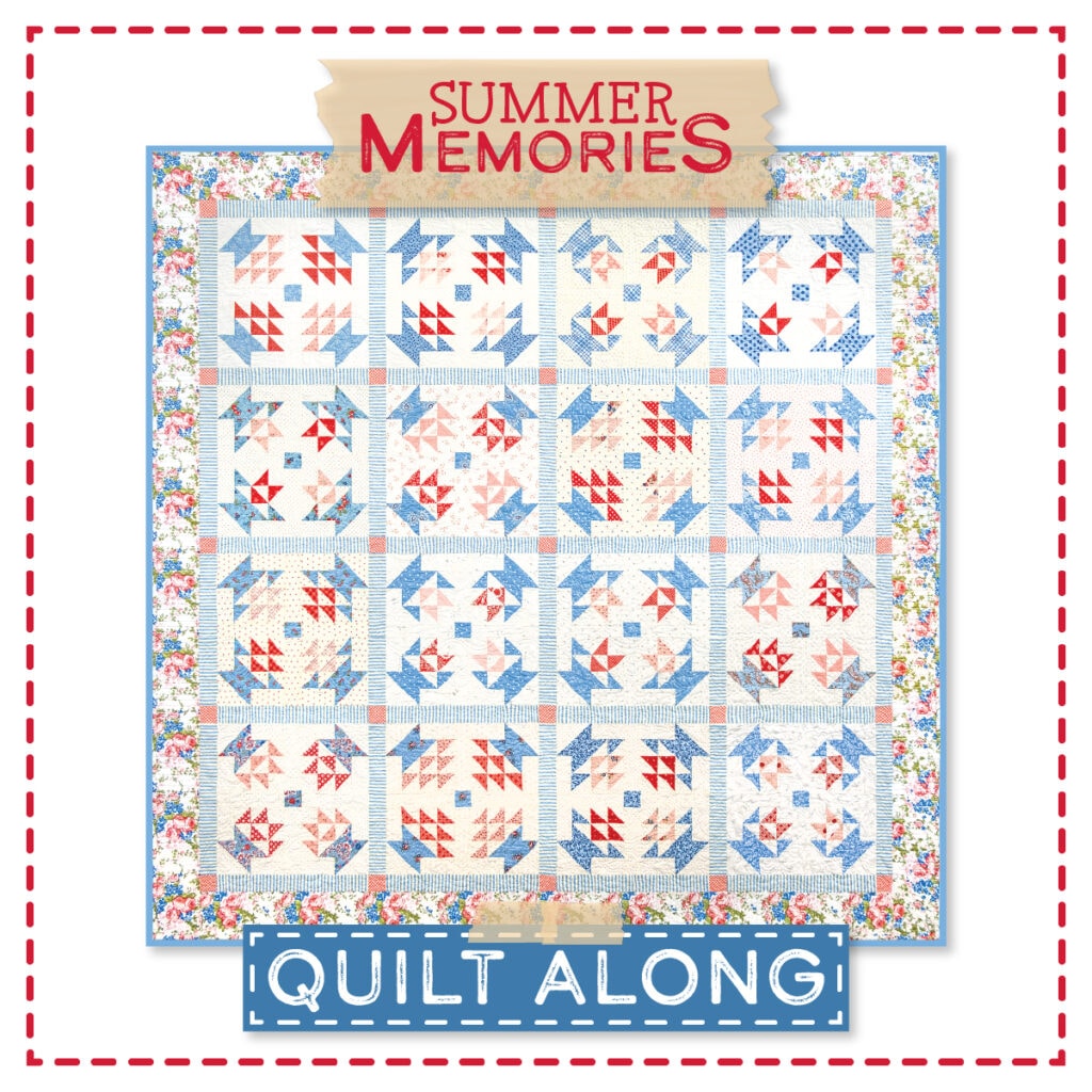 The Summer Picnic Quilt is 70″ square when finished and includes five ...