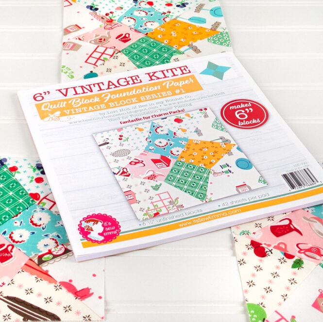 The paper pad includes a guide with various quilt sizes that you can ...