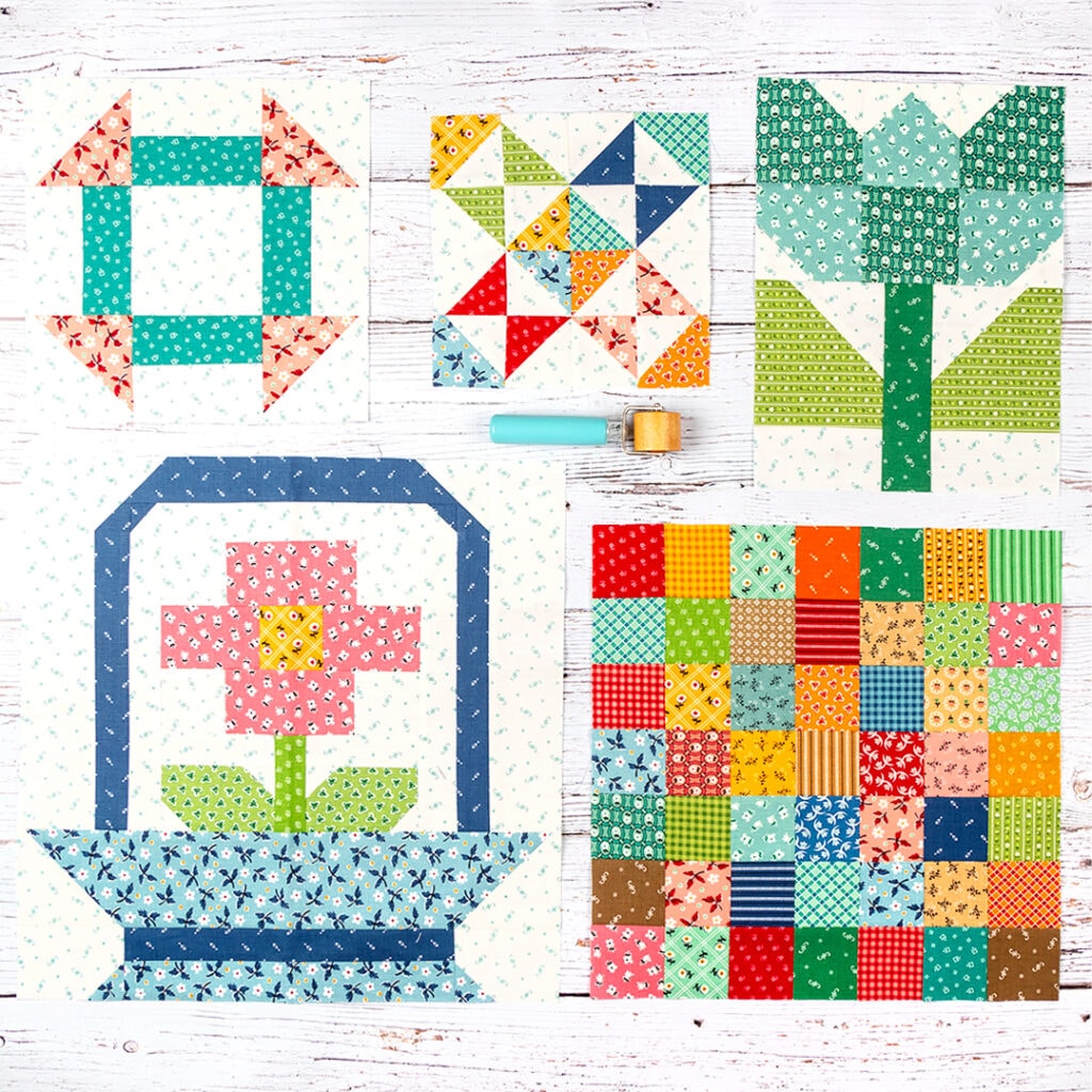 Week 25: Patchwork Tulip Block