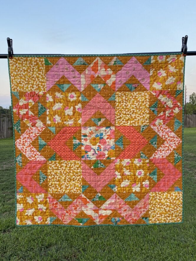 Some of our quilty friends are sewing along. You can see their projects ...