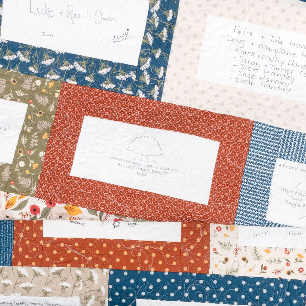 How to Sew a Signature Quilt