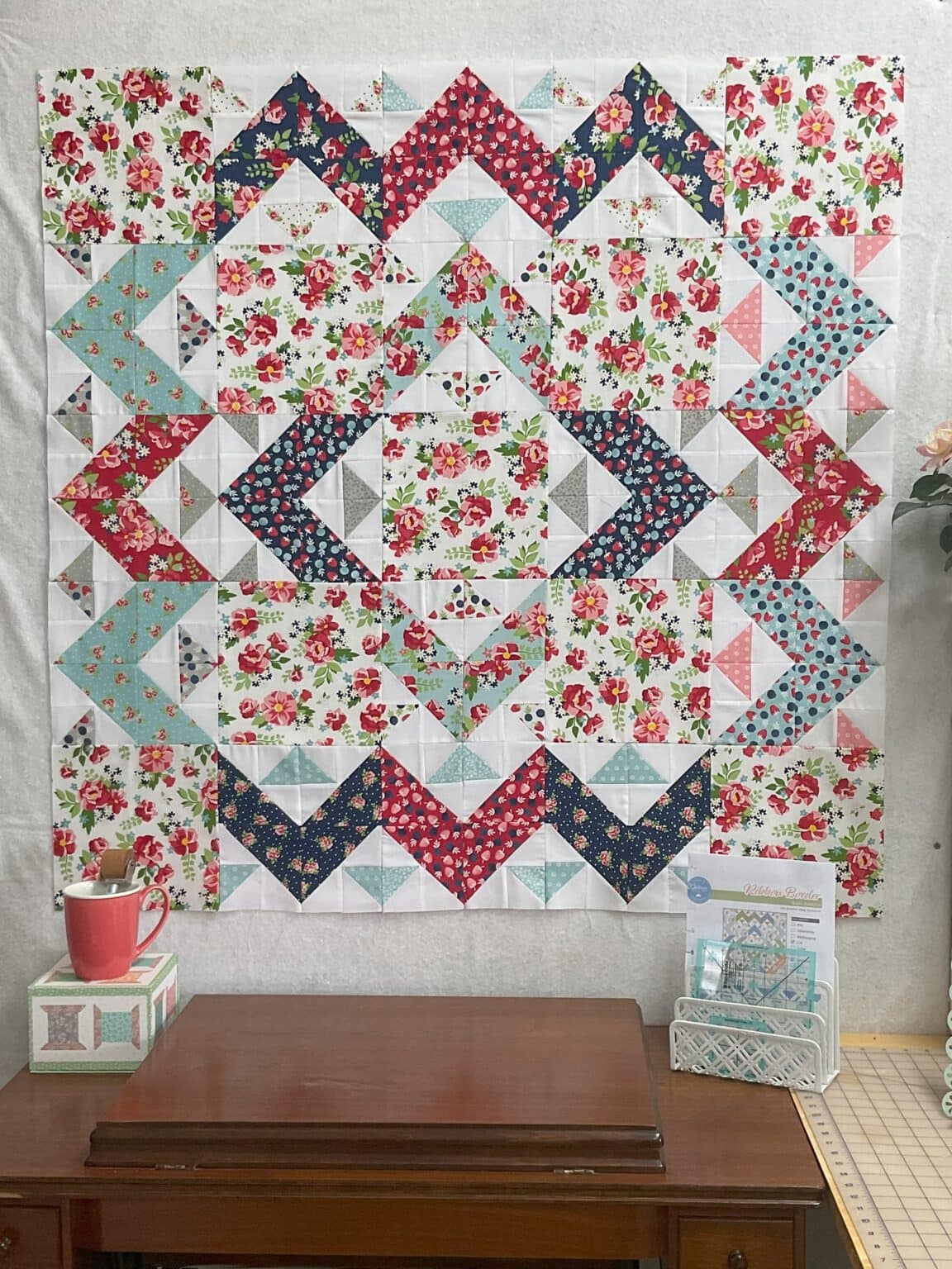 Some of our quilty friends are sewing along. You can see their projects ...