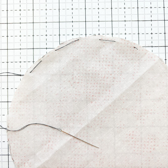 You may need to gather the fabric as you go to ensure you have enough ...